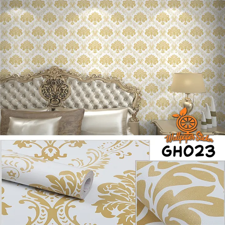 Wallpaper Stiker Dinding Motif Batik Timbul Wallstiker Premium Quality