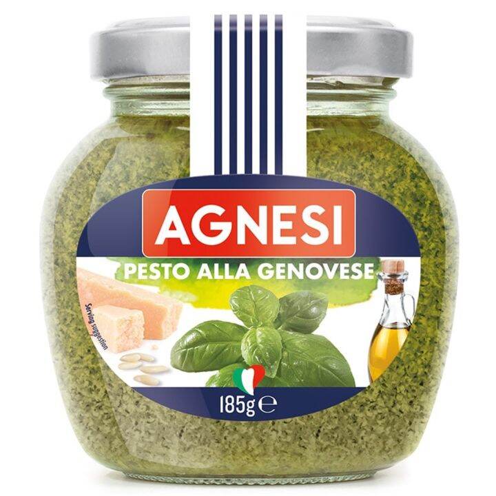 AGNESI Pesto Sauce แอคเนซี่ เจโนเวเซ่ เพสโต้ ซอส 185g. | Lazada.co.th