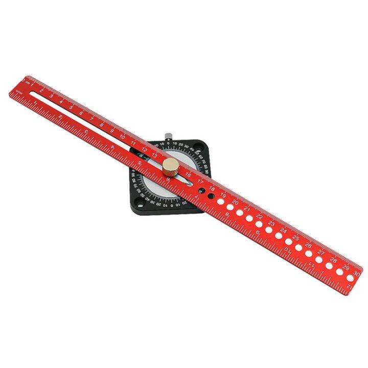 Woodworking Compass Ruler 12 Inches Aluminum Alloy Drawing Compass Parallel Vertical Crossing