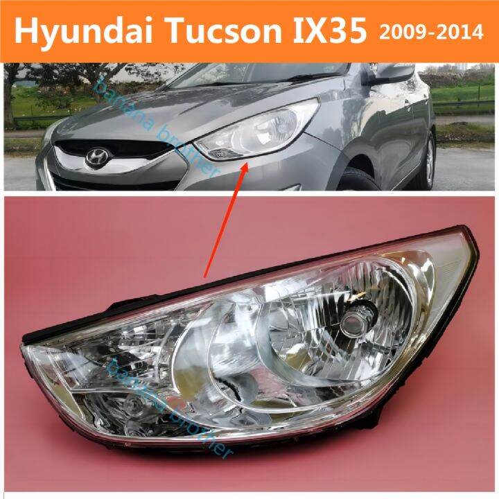 FOR HYUNDAI TUCSON IX35 2009-2014 HEADLAMP （manual adjustment ，halogen ...