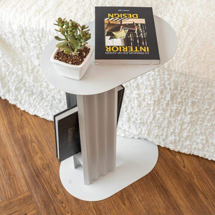 โต๊ะกาแฟ โต๊ะข้างเตียง โต๊ะวางของ สไตล์โมเดิร์น Oval Side Table ...