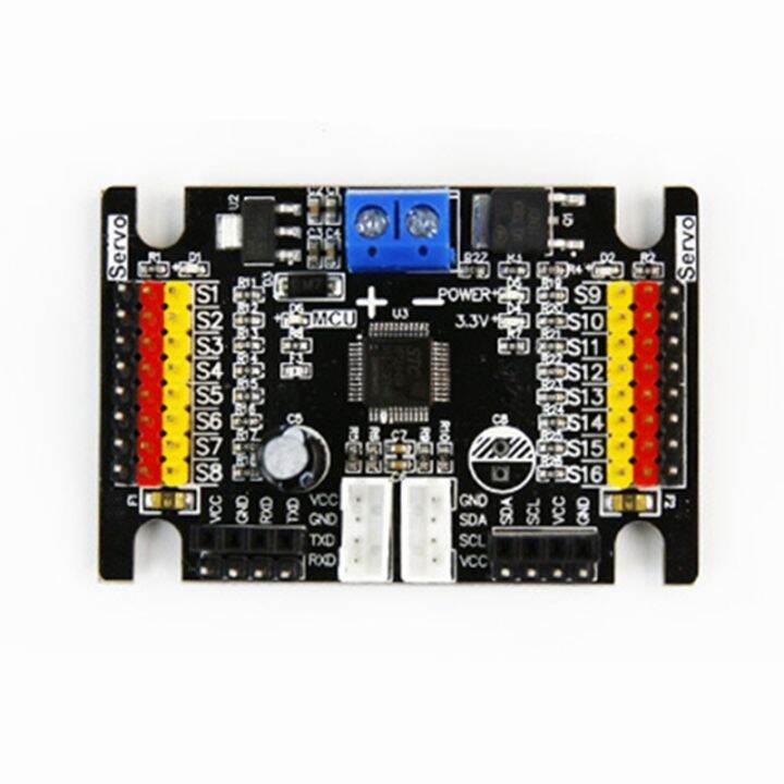 16 Channel Servo Driver Board 12-BIT PWM-12C Interface PCA9685 for Raspberry Pi Microbit ...