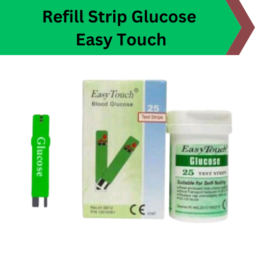 TERLARIS - STIK GULA DARAH EASY TOUCH ISI 25 / STRIP ALAT CEK GULA ...