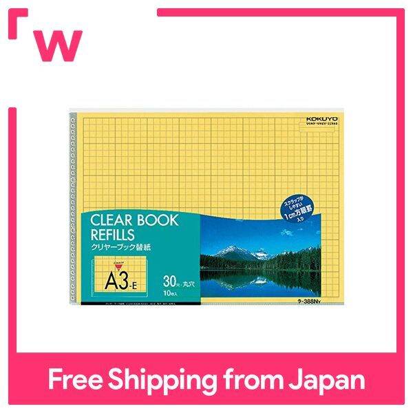 Kokuyo Kertas Pengganti Buku Bening Kertas A3 Horisontal 10 Lembar La-388NY Kuning | Lazada ...