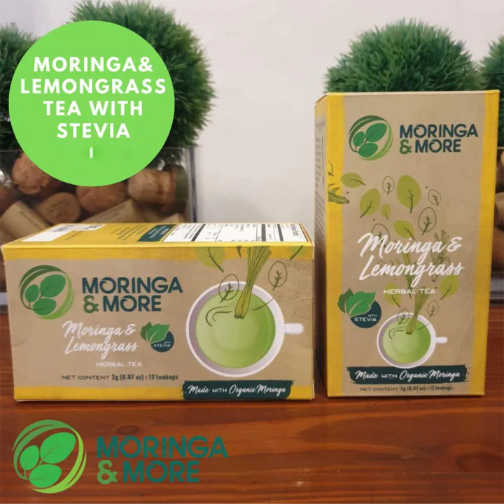 Moringo & More Moringa&Lemongrass Herbal Tea 12TeaBags | Lazada PH