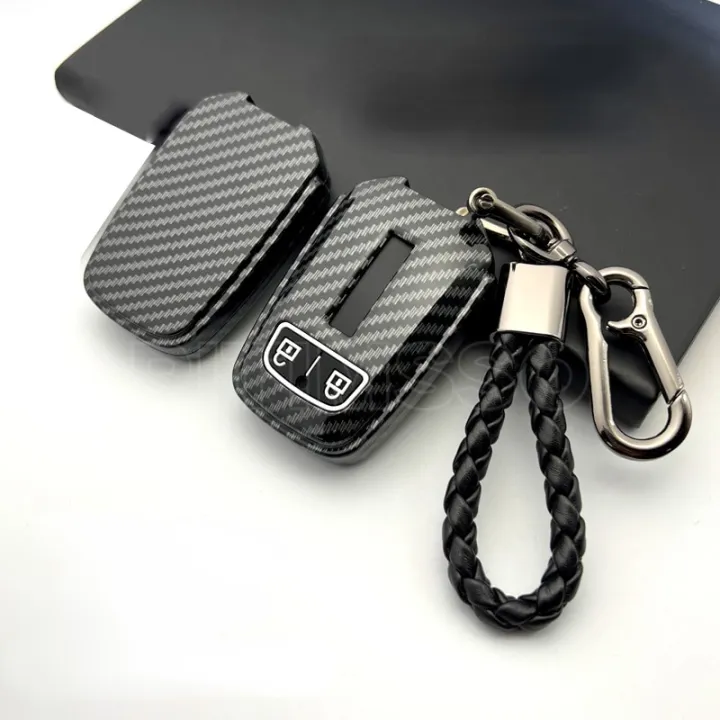Carbon Fiber Silicone Car Key Cover Case for ISUZU D-MAX DMAX Truck MUX ...