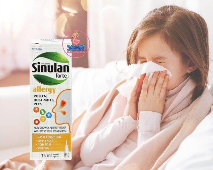 SINULAN FORTE ALLERGY 15ML ไซนูแลน แอลเลอจี ฟอร์ท สเปรย์พ่นจมูก (1ขวด ...