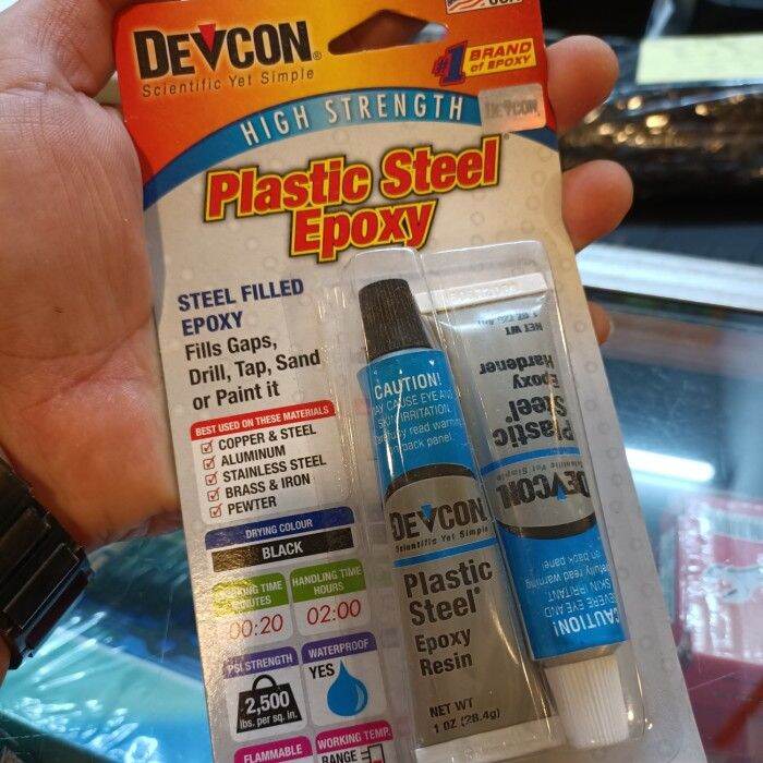 lem besi devcon - plastik steel epoxy devcon MTA | Lazada Indonesia
