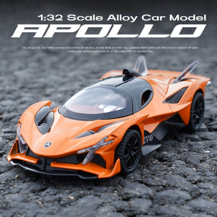 【RUM】1:32 Scale Apollo Super Alloy Car Model Light & Sound Effect ...