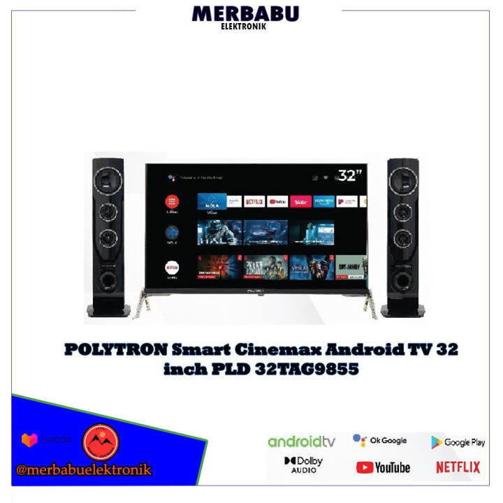 POLYTRON SMART CINEMAX ANDROID DIGITAL TV 32 INCH PLD 32TAG9855 ...