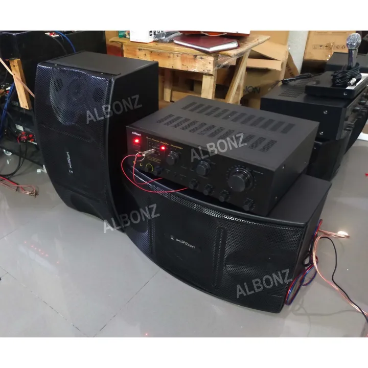 Amplifer with Speaker Set Konzert AV-502 BT + Konzert Speaker D12 450Watts Bundle | Lazada PH