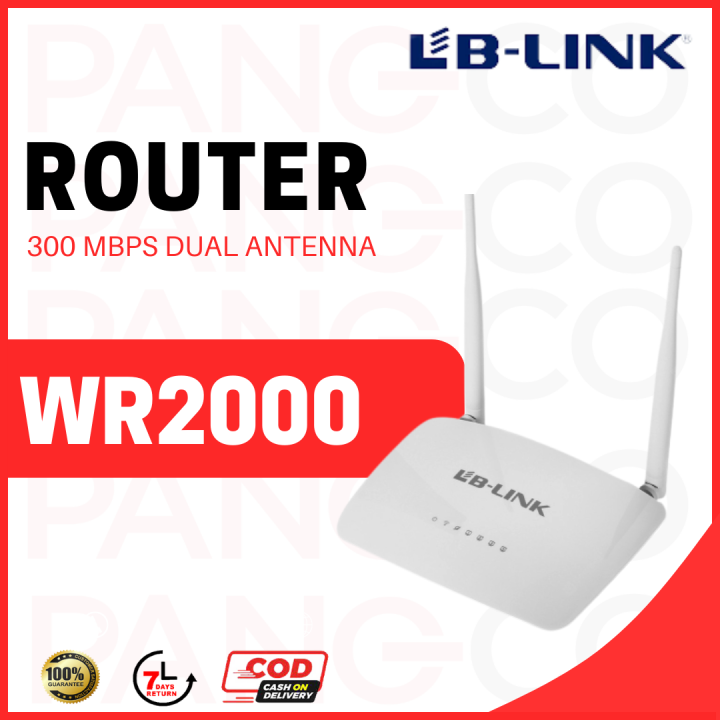 LB LINK BL WR2000 WiFi N 300mbps Dual Antenna Router 300Mpbs Wireless Router with 4 LAN Ports ...