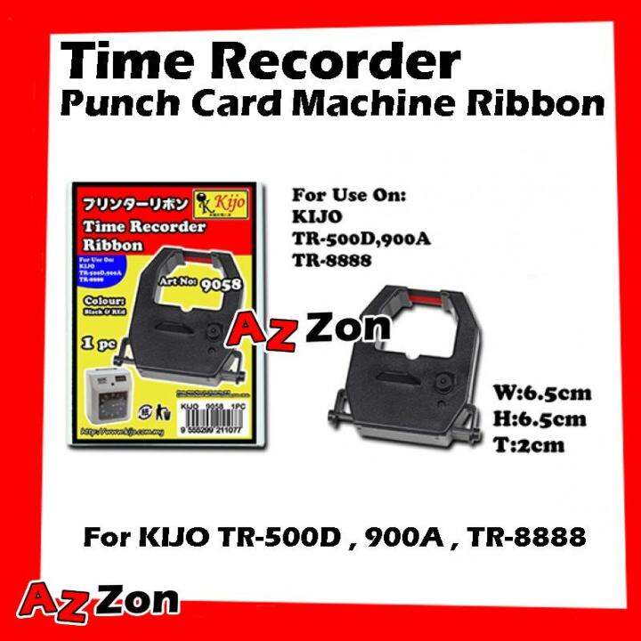 kijo TRR-8888 Punch Card Ribbon / Time Recorder Ribbon | Lazada