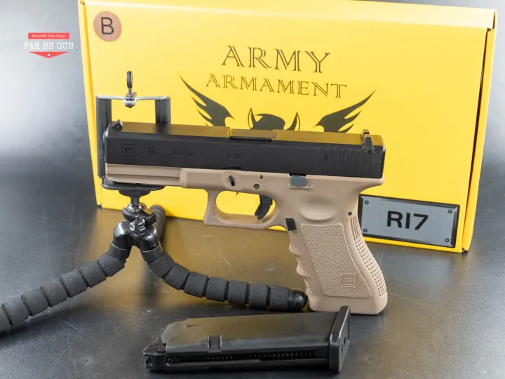 ของเล่น บีบีกัน Army R17 เฟรมทราย สไลด์ดำ ระบบกรีนแก๊ส | Lazada.co.th