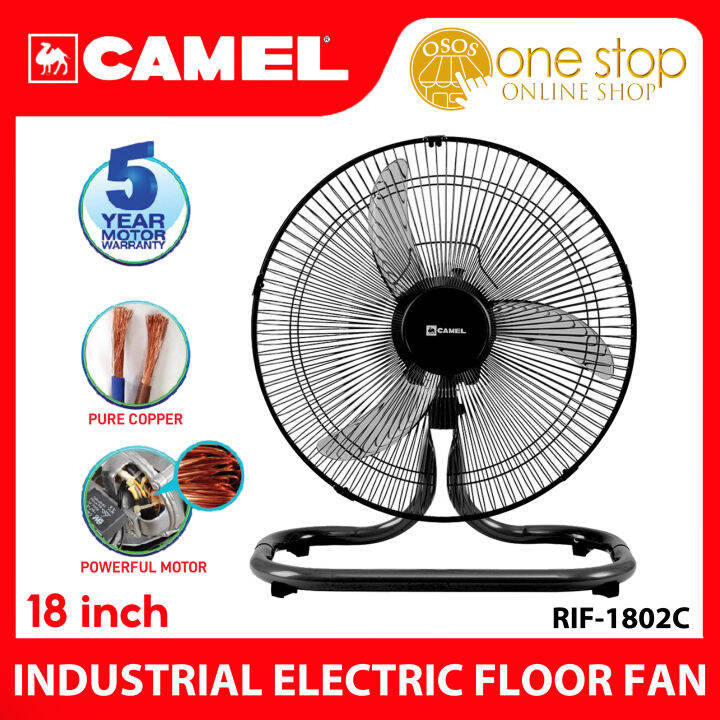 Camel Appliance RIF-18 18 inches 65W Industrial Floor Fan Desk Fan ...