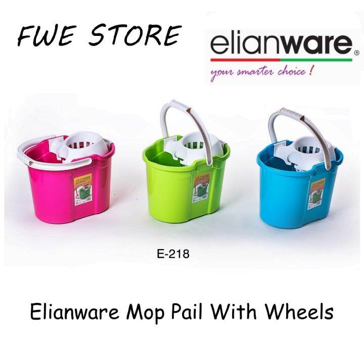 Elianware Mop Pail With Wheels / Baldi mop E-218 | Lazada