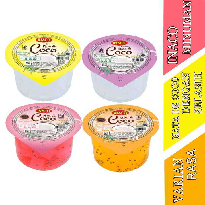 Minuman Flavor - Inaco Nata De Coco Cup - Minuman Coconut Selasih ...