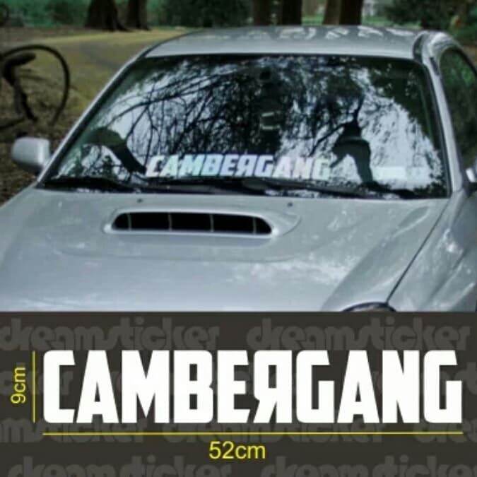 Stiker cambergang kaca mobil depan Cutting Sticker Cambergang | Lazada ...