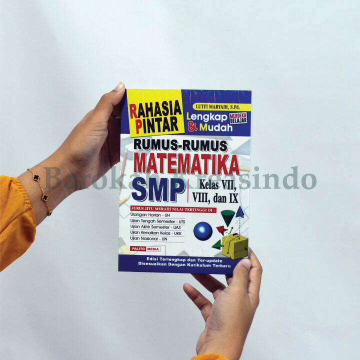 Buku Rahasia Pintar Rumus Kelas 7, 8, 9 Matematika Smp Lengkap Terlengkap (Palito Media) Mtk ...