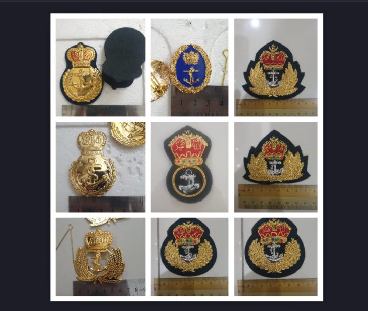 Badge Logo Lencana TLDM Laut Metal Kain | Lazada