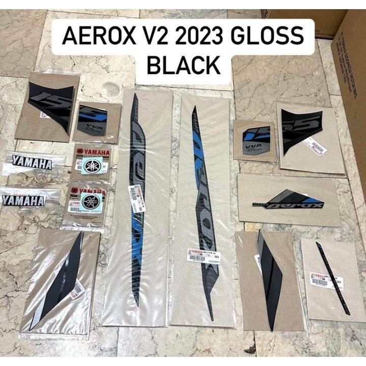 AEROX V2 2023 Gloss Black Decals | Lazada PH