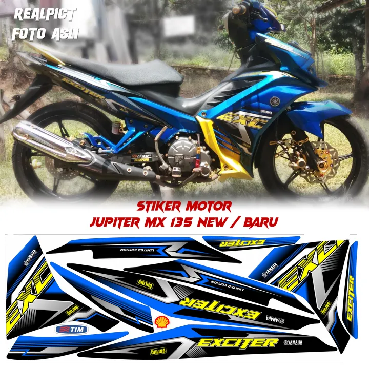 Stiker Motor Keren Jupiter MX 135 New Baru Variasi Emblem | Lazada ...