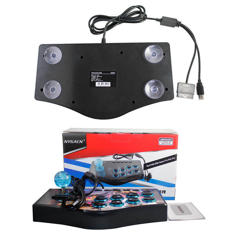 Retro Arcade Game Rocker Controller Usb Joystick For Ps2 Ps3 Pc Android Smart Tv Built In