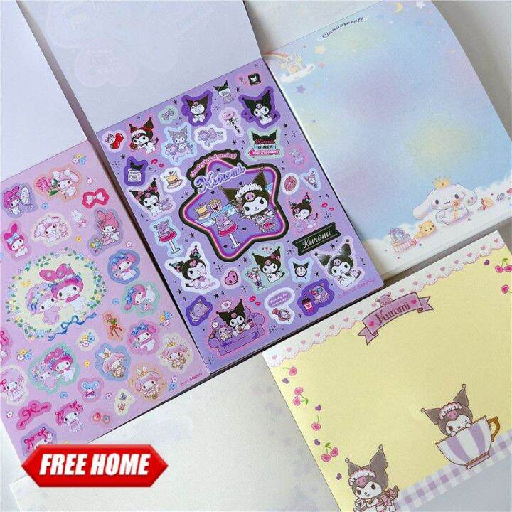 🎈Freehome🎈Sanrio 10×14cm Notebook With Waterproof PVC Cover Kawaii ...