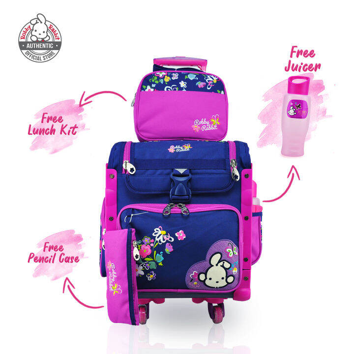 Robby Rabbit Blooms and Blued DUTR Type Trolley | Lazada PH