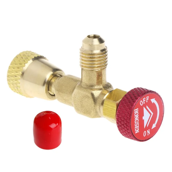 【Ready Stock】1PC R410 90° Degree Refrigeration Adapter Connector Gauges ...