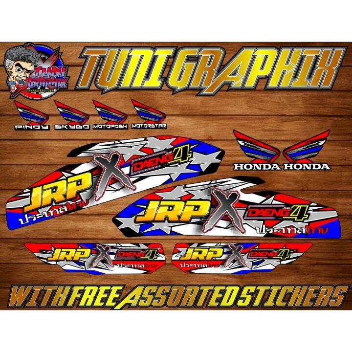 TMX / RUSI / PINOY / MOTOPOSH / SKYGO / DECALS STICKER v5 ( JRP X DAENG ...