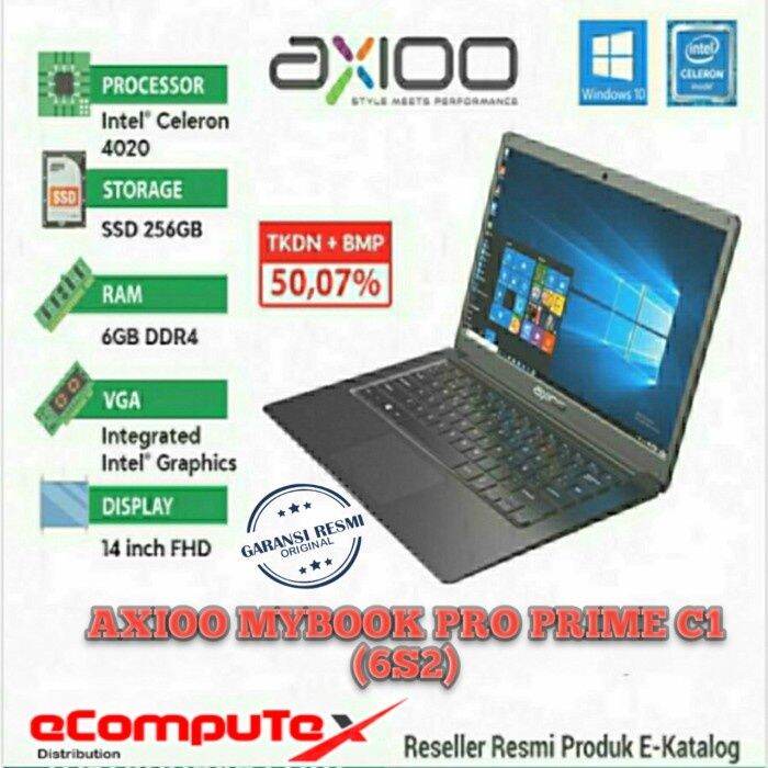LAPTOP AXIOO MYBOOK PRIME C1 (6S2) N4020 6GB 256GB 14"HD TKDN GARANSI RESMI | Lazada Indonesia