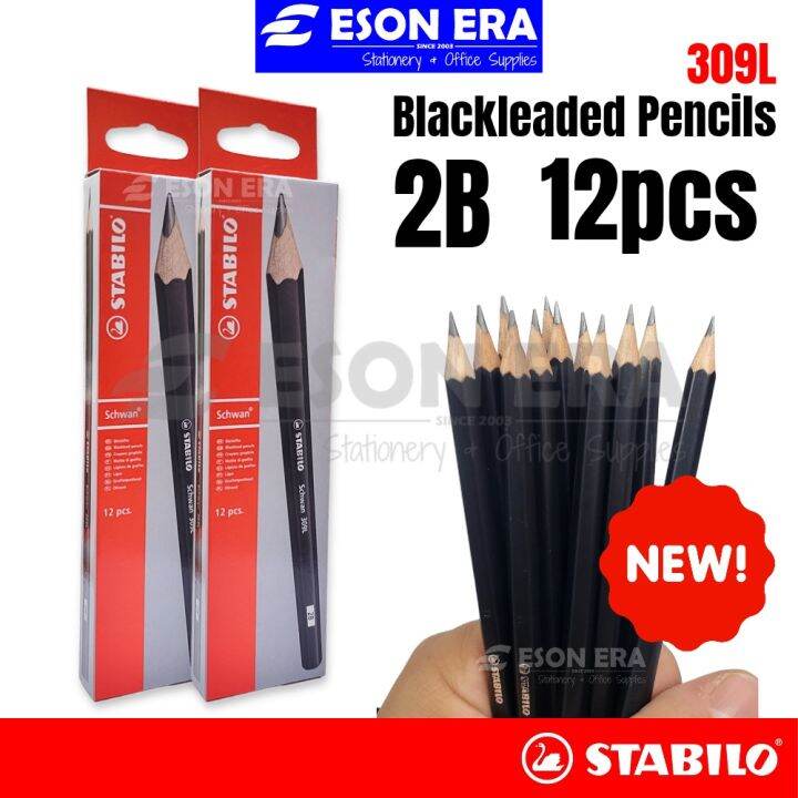 Stabilo 2B Pencils 309L/2B 12pcs/box Pensel Kayu / Exam Stabilo Schwan ...