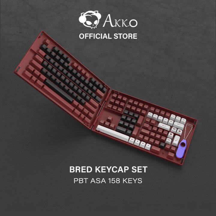 Akko Bred Keycap Set - PBT ASA 158 Keys | Lazada