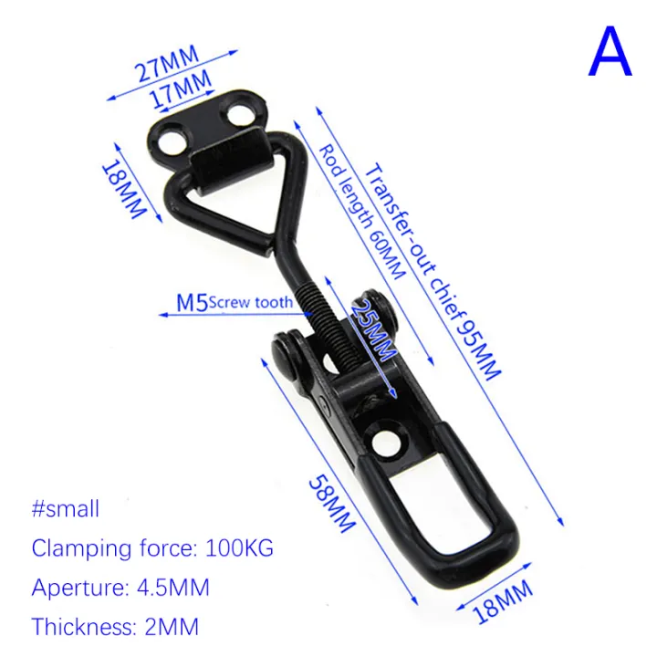 Potey Toggle Latch Catch Toggle Clamp Adjustable Cabinet Boxes Lever ...