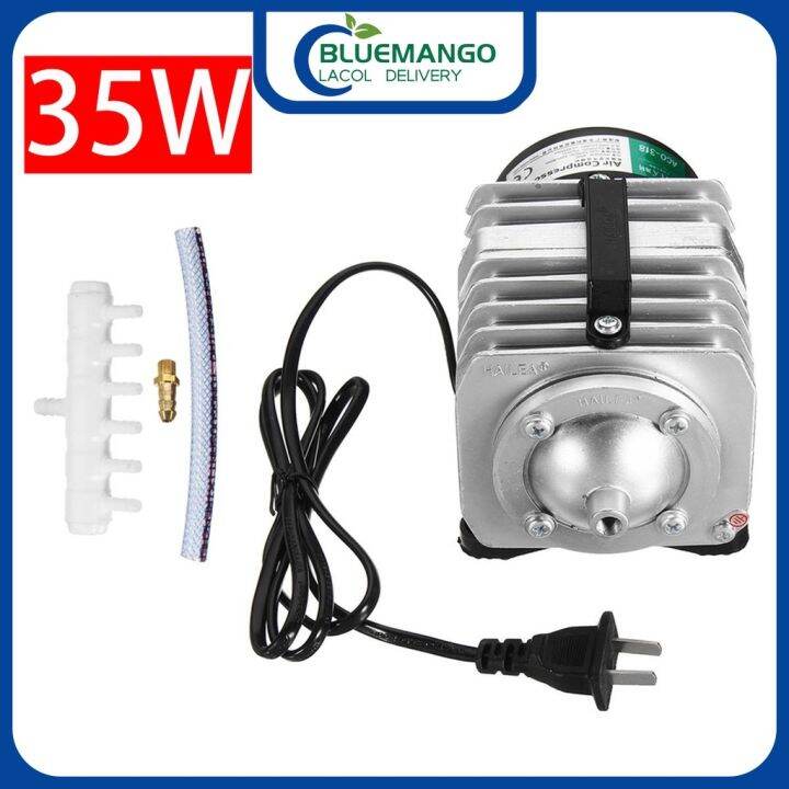 ۩ Oxygen Air Pump Aquarium Fish Pond Compressor Aerator Pump ...