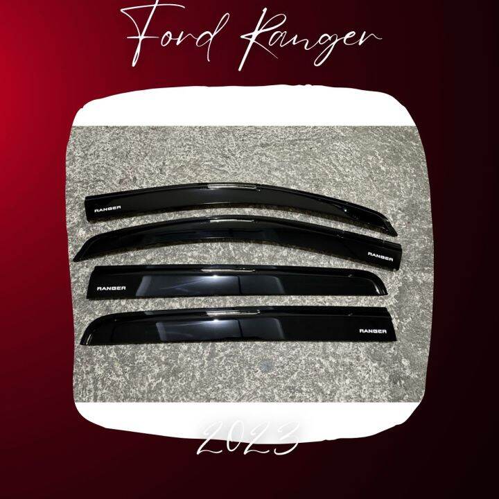 FORD RANGER 2023 rain visor / door vissor black ripple | Lazada PH