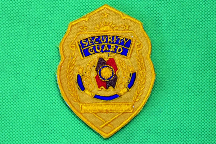 Security Guard Badge Embroidery (Chapa) | Lazada PH