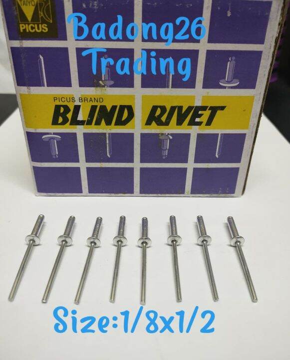BLIND RIVET Size: 1/8 X 1/2 | Lazada PH