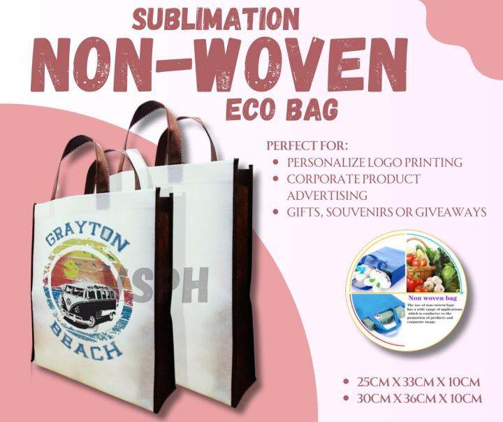 SUBLIMATION NON-WOVEN ECOBAG by VSPH | Lazada PH