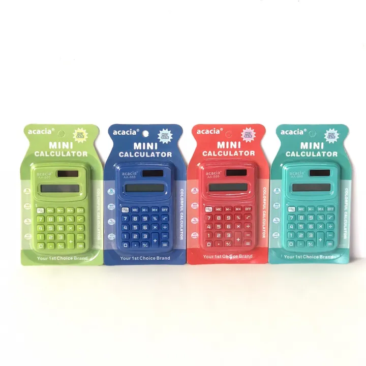MINI CALCULATOR SET OF 4 AA-888 | Lazada PH
