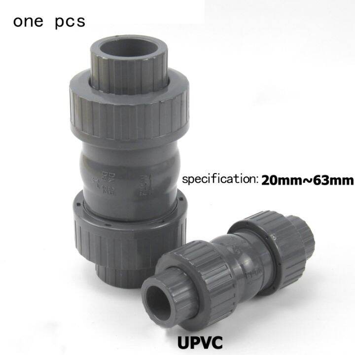 【CW】 2 true union ball check valve pvc return socket one way water ...