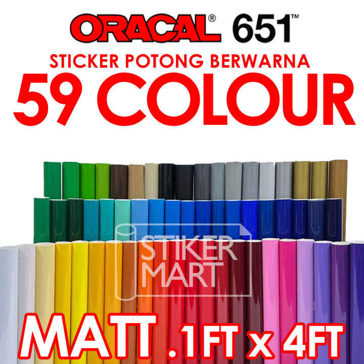 Oracal 651 Sticker 1ft x 4ft - Matt Sticker Car Sticker Signage Sticker ...