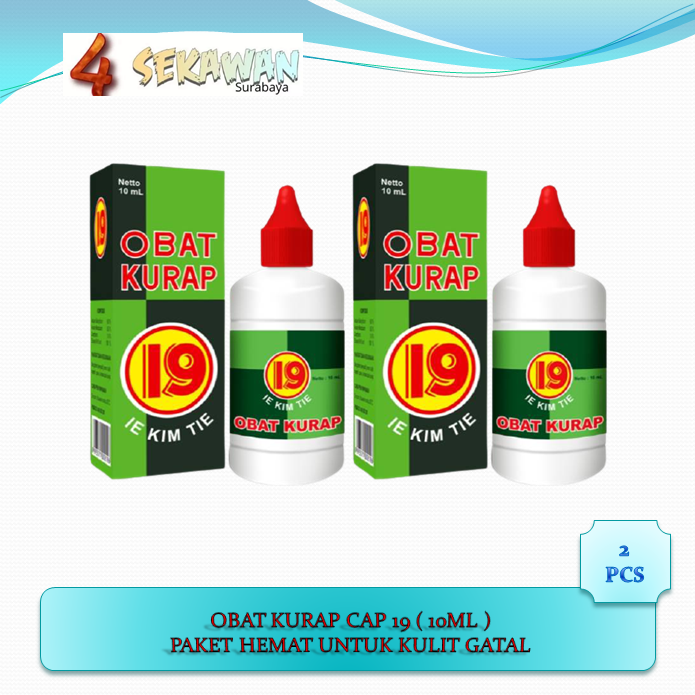 Obat Kurap Cap 19 | PAKET HEMAT 2 PCS | Obat Kulit Cair, Kadas, Kurap ...