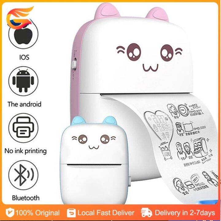 Bluetooth Small Portable Printer For Phone Thermal Printer Mini Photo ...