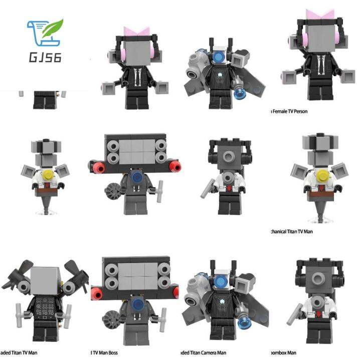 GJ56 เลโก้ Skibidi Toilet กล้องตากล้อง ฟิกเกอร์แอคชั่นขนาดเล็ก skibidi ...