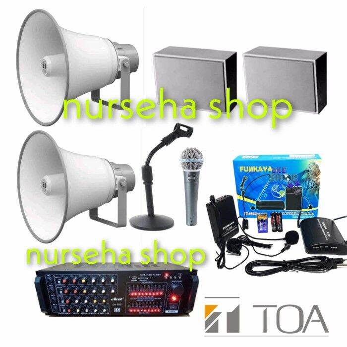 Paket Sound System masjid mushola paket speaker TOA original paket 1 ...