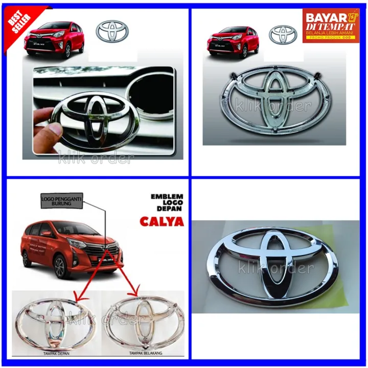 Emblem Toyota Calya Chrome Emblem Toyota Emblem Logo Depan Toyota Calya ...