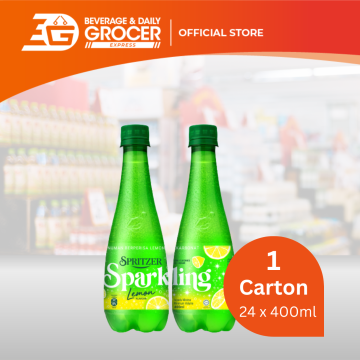 Spritzer Sparkling Mineral ‎ Water‎ Lemon‎ 24‎x‎400‎ml | Lazada