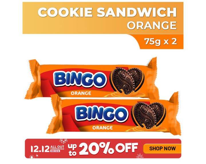 Bingo Cookie Sandwich Orange Slugs 75g X 2 | Lazada PH